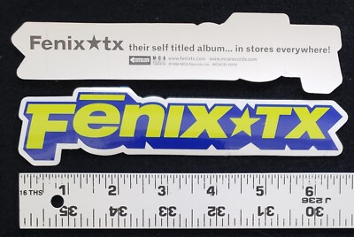 Fenix Tx Rare Original 1999 Record Label Promo Sticker NEW OOP ...