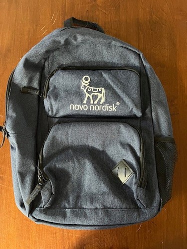 Novo Nordisk Gray Backpack Camping Hiking Office Student | eBay.de