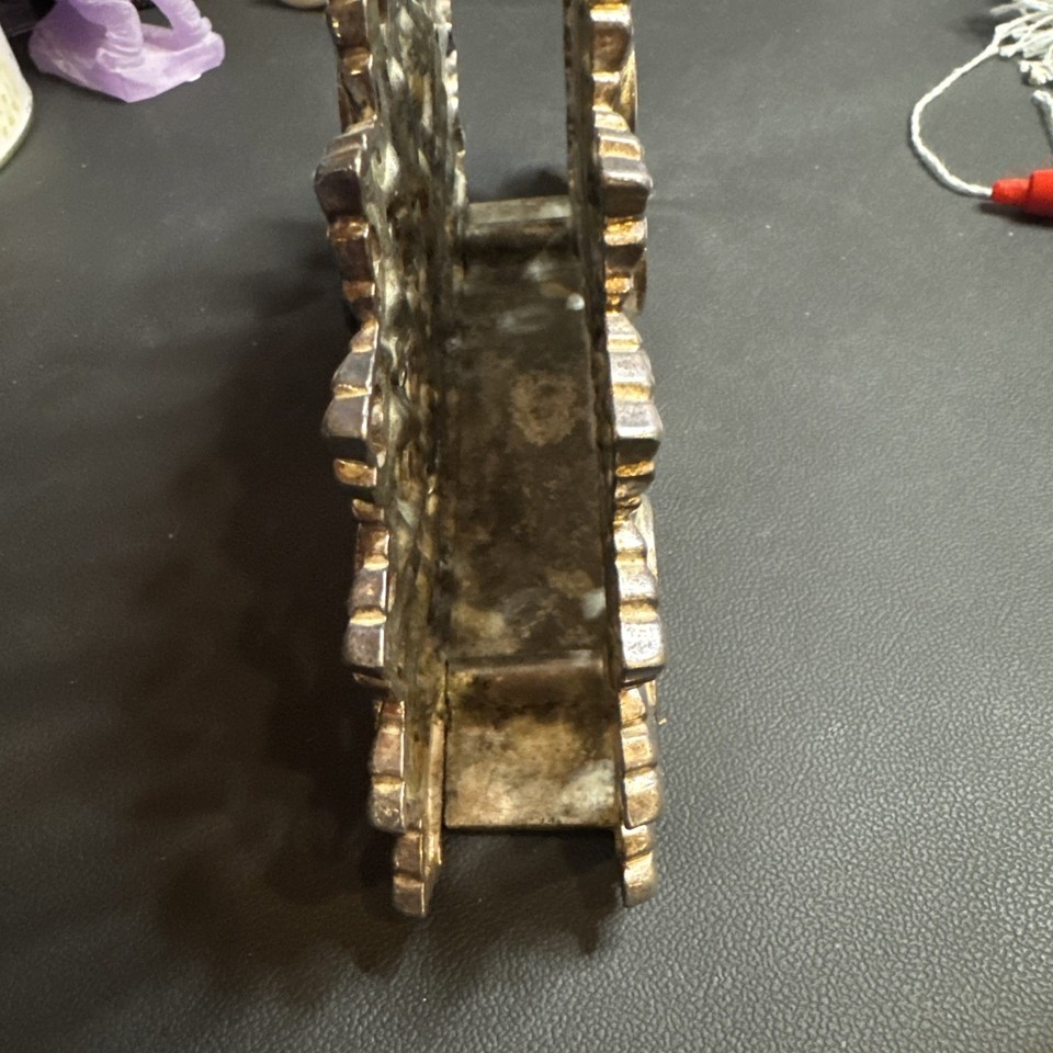 Vtg Art Deco Peacock Napkin Letter Holder Silver Plate Metal Made In ...