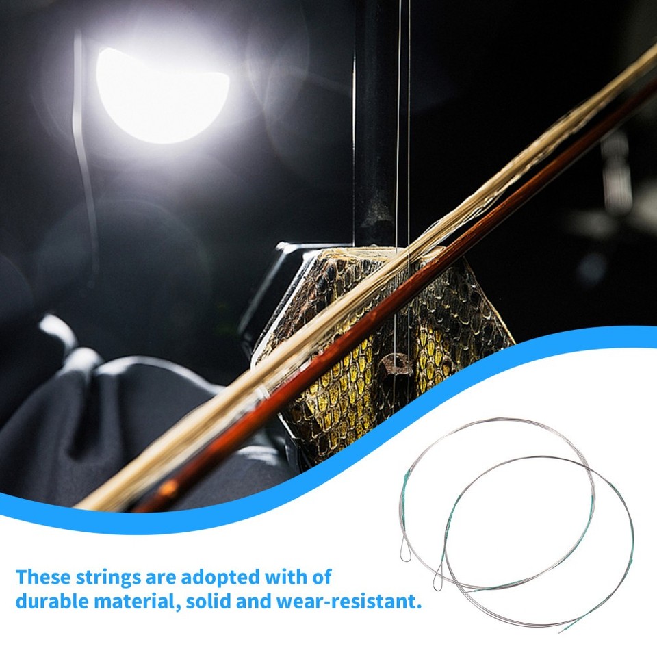 2Pcs Erhu Strings Replacement Metal Strings Premium Erhu Strings ...