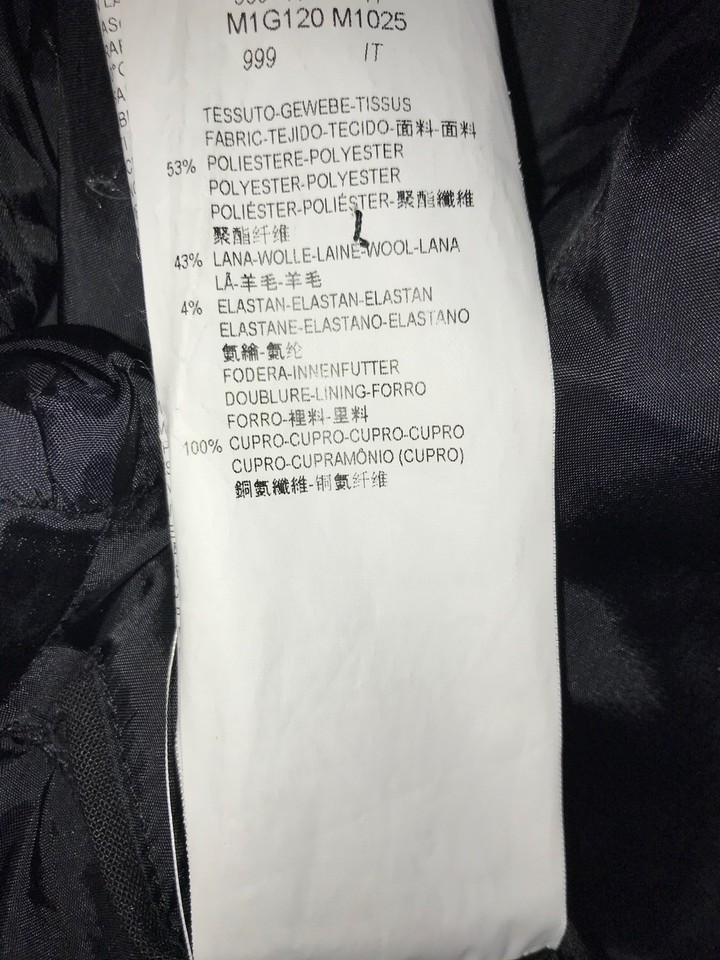 EMPORIO ARMANI Josh Line -Mens Plain BLACK WOOL SUIT - 42 Reg - W36 L31 ...