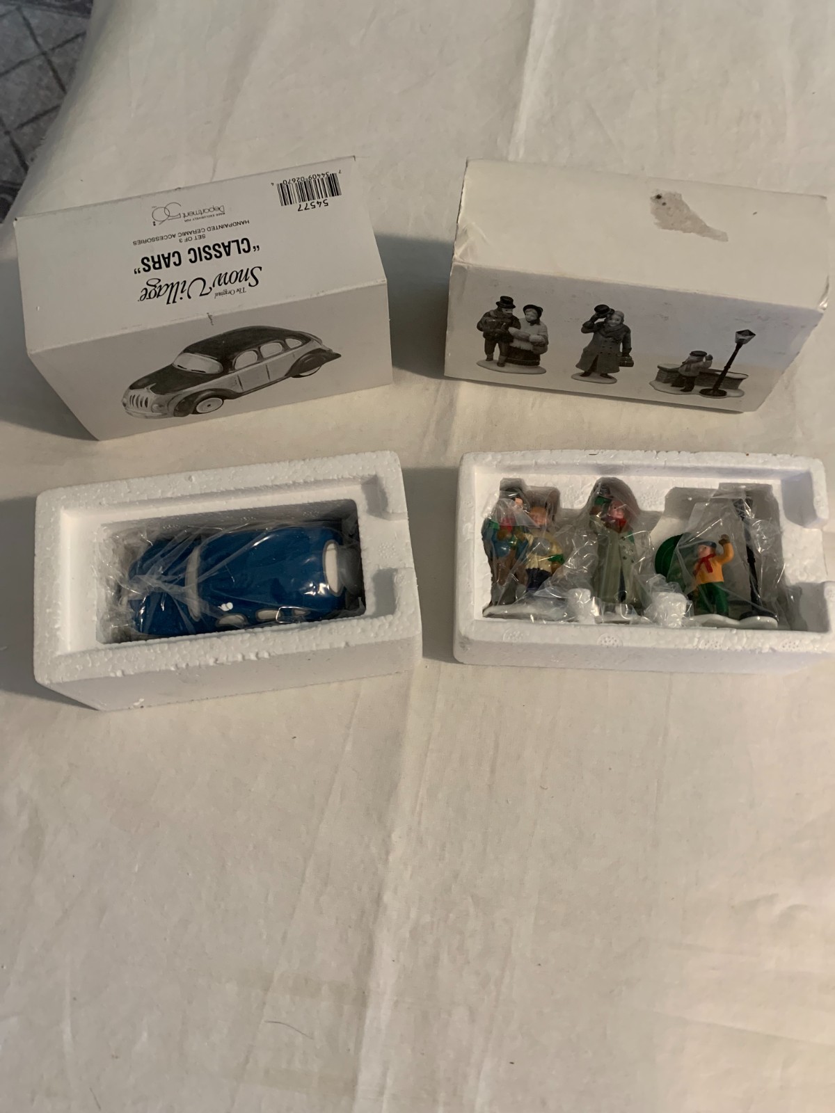 DEPARTMENT 56 CLASSIC BLUE CAR & A CHRISTMAS CAROL MORNING SET OF 3 | eBay