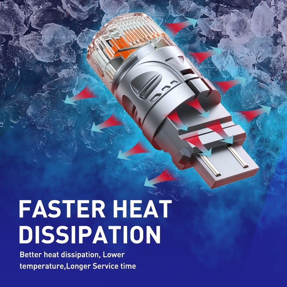 2X AUTOONE BRS Series 3157/3156 Golden Yellow Light Bulbs Even 360 ...