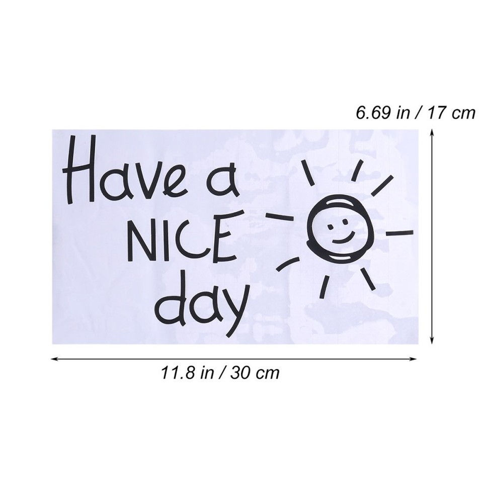 Wall Stickers Letters Lovely Sun Pattern Sticker Bedroom Home ...