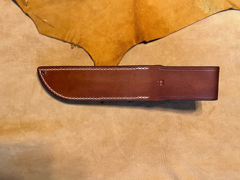 CUSTOM BUCK 124 HEAVY LEATHER KNIFE SHEATH CASE WESTERN **SHEATH ONLY ...