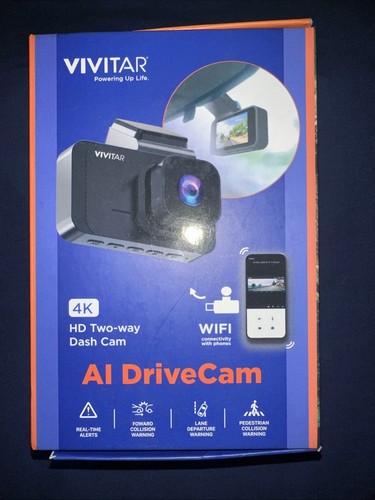 Vivitar AI DriveCam 4k HD Two-way Dash Cam New In Box | eBay