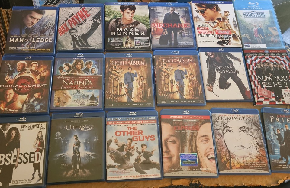~200+~ $5.00 EACH BLU-RAY MOVIES LIGHTLY USED COMBINED MOVIE SEALED ...