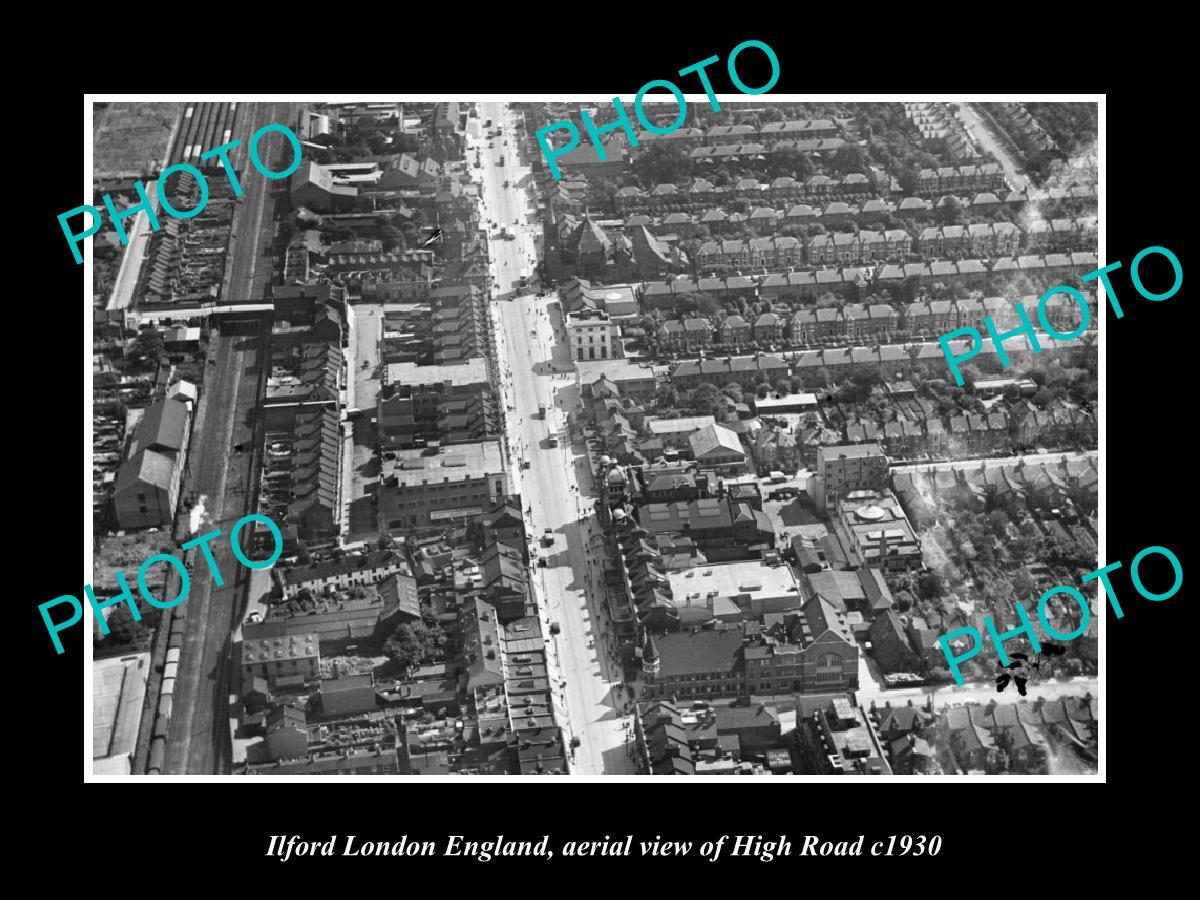 OLD LARGE HISTORIC PHOTO OF ILFORD LONDON ENGLAND VIEW OF HIGH RD c1930 ...