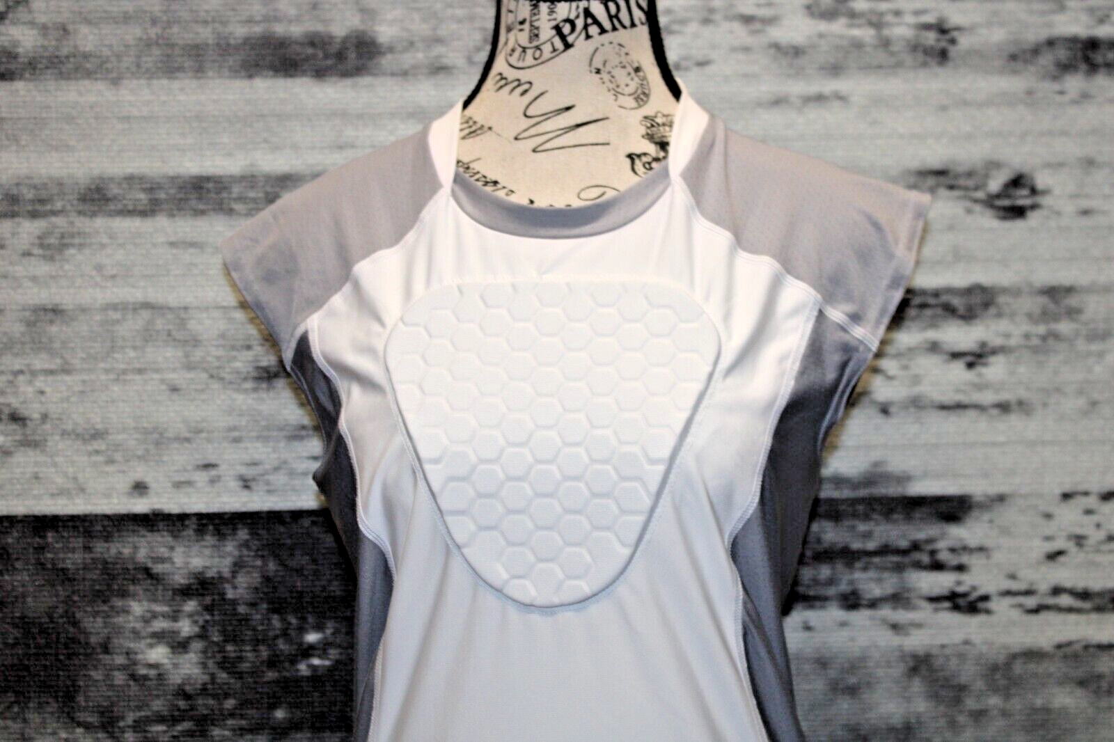 McDavid Hex pad Sternum Athletic Shirt Sleeveless Protector Tank Size ...