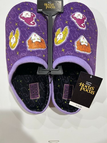Disney Hocus Pocus Sisters Women's Purple Slippers Shoes Size 7/8 ...