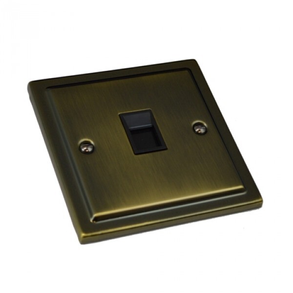 Antique Brass Vintage Stepped Edge Sockets and Switches - Regency Range ...