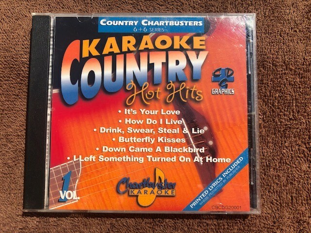 Chartbuster Karaoke 6+6 Series CD+G CB20001 Karaoke Country Hot Hits | eBay