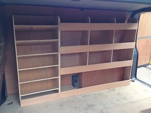 VW Transporter SWB T5 T6 Plywood Van Shelving Racking System Case ...