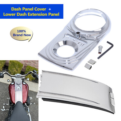 Chrome Dash Panel Cover Lower Extension Panel Fit For Harley Fat Boy ...