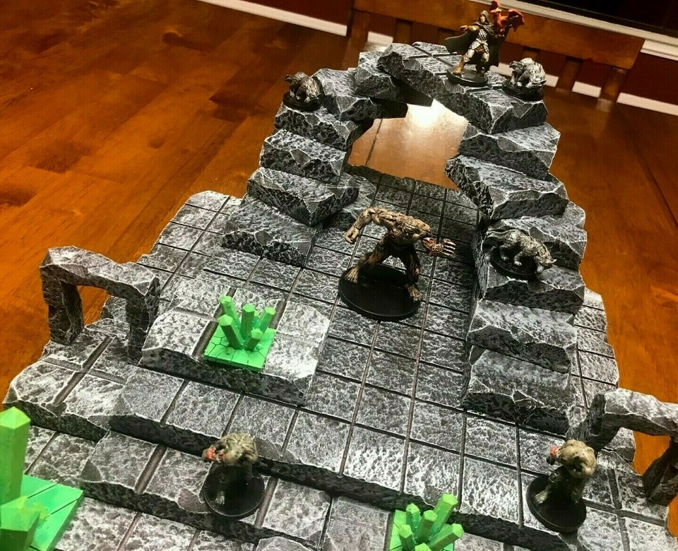 Dungeon Cavern Terrain Set 28mm Dungeons & Dragons Pathfinder d&d ...