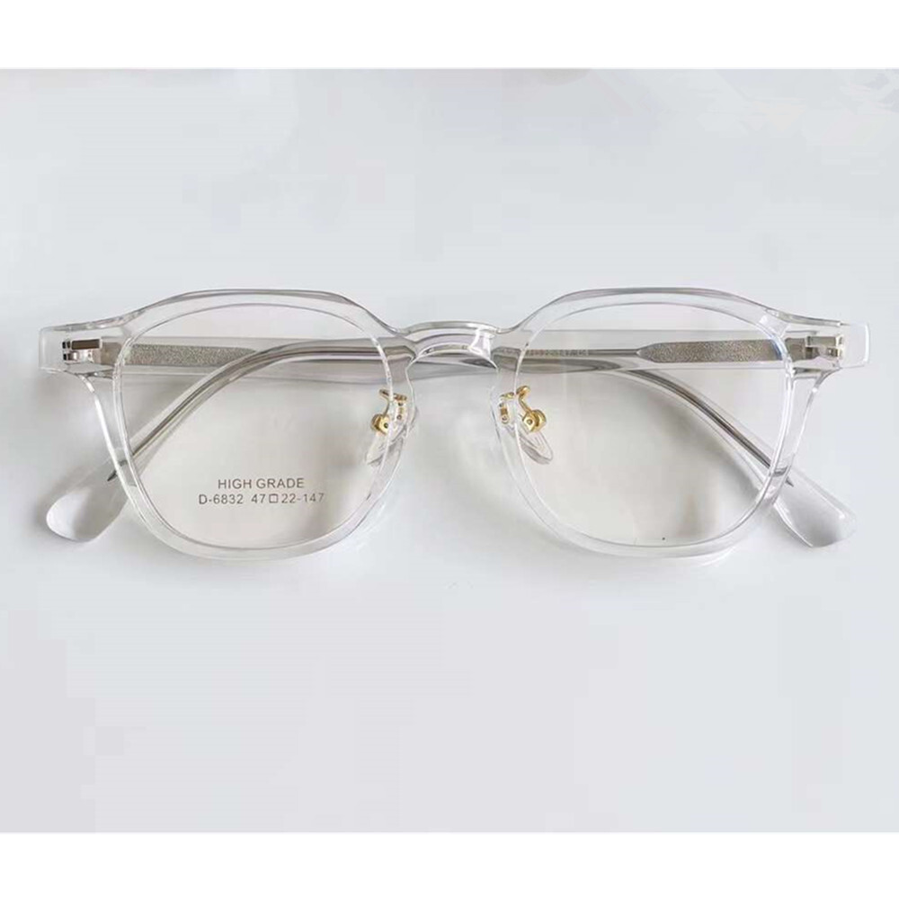 Retro Square Eyeglasses Lighted High Grade Frames Acetate Glasses Men ...