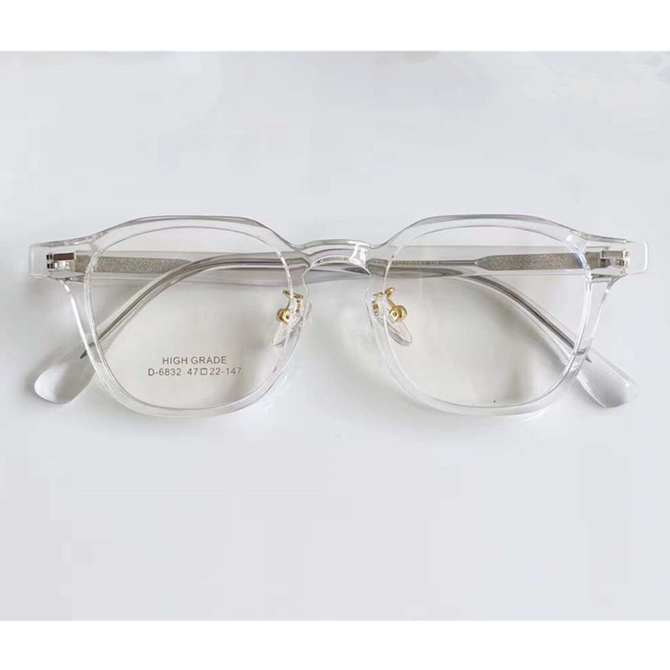 Retro Square Eyeglasses Lighted High Grade Frames Acetate Glasses Men ...
