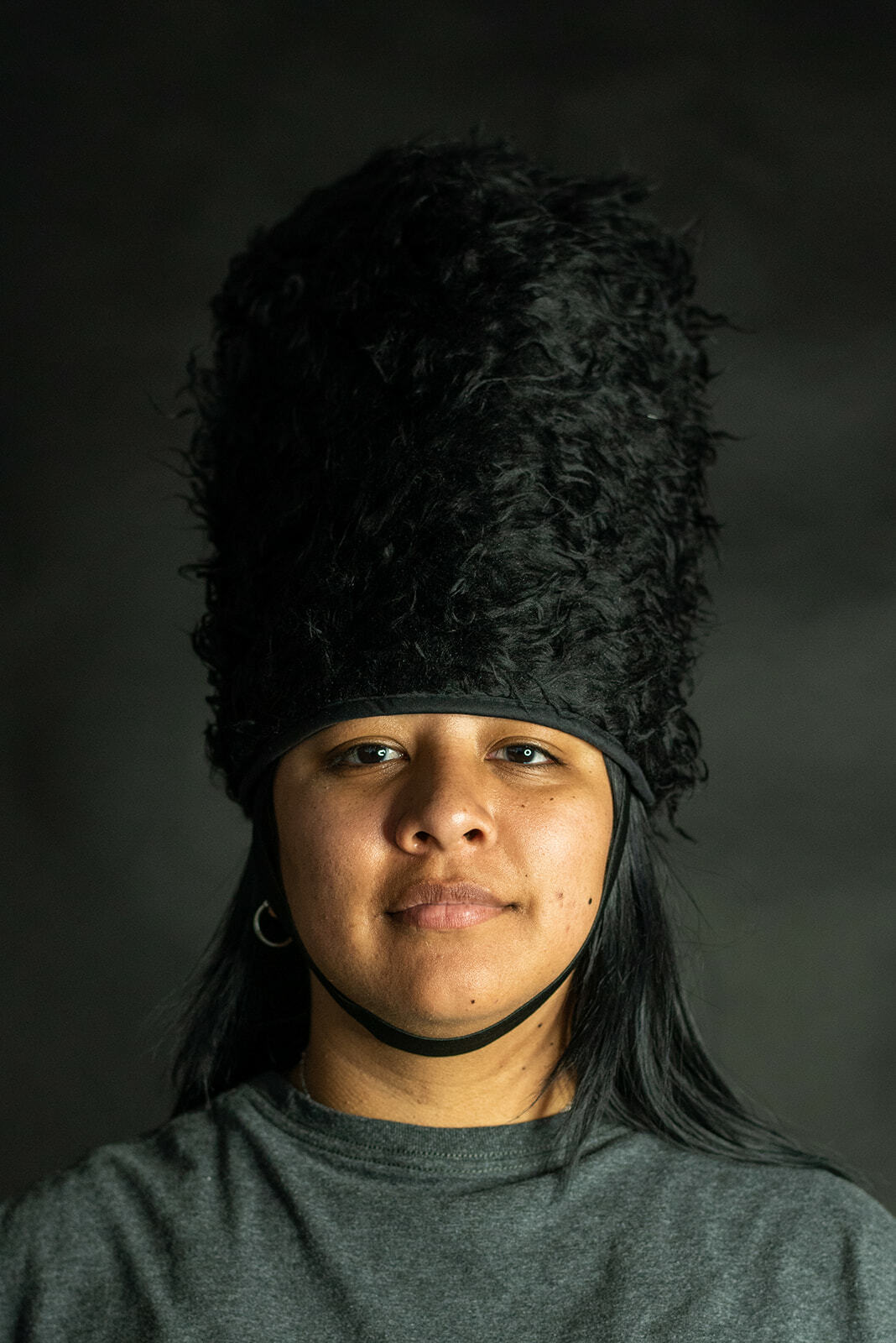 Adult Black Bearskin Tall Nutcracker Hat Beefeater Royal Guard Costume ...