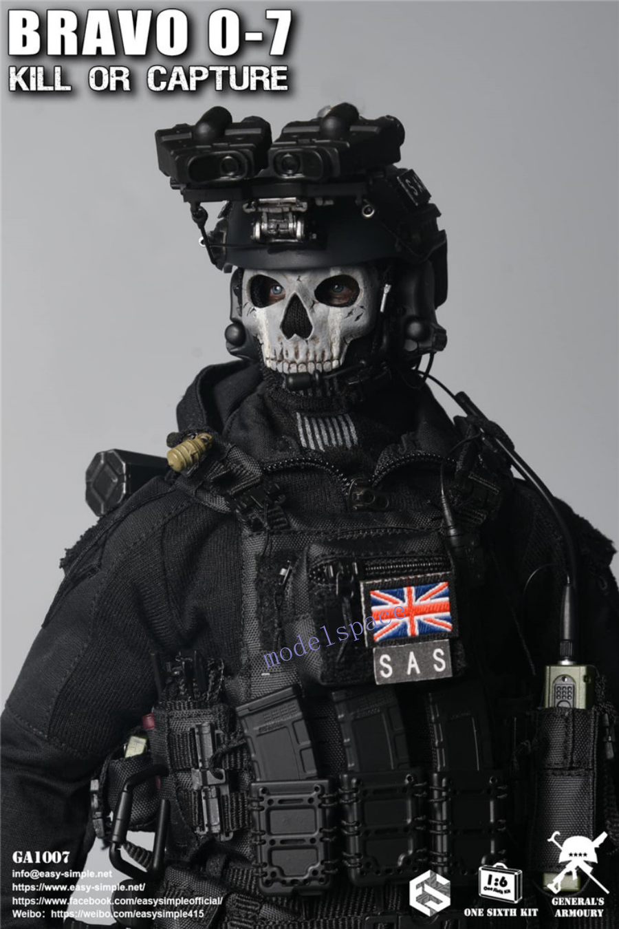 Easy&Simple GA1007 1/6 Call Of Duty COD Ghosts Action Figure Model In ...