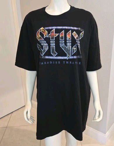 Styx Paradise Theatre Album Cover Mens T Shirt Rock Band Concert Tour ...