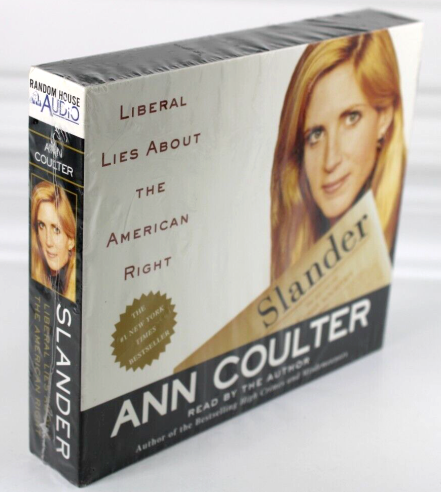 Slander : Liberal Lies about the American Right by Ann Coulter (2002 ...