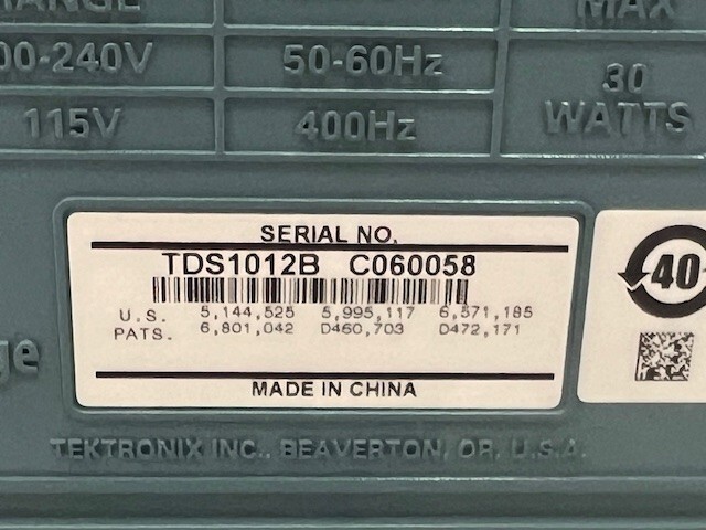 Tektronix TDS1012B Digital Oscilloscope Powers on for sale online | eBay