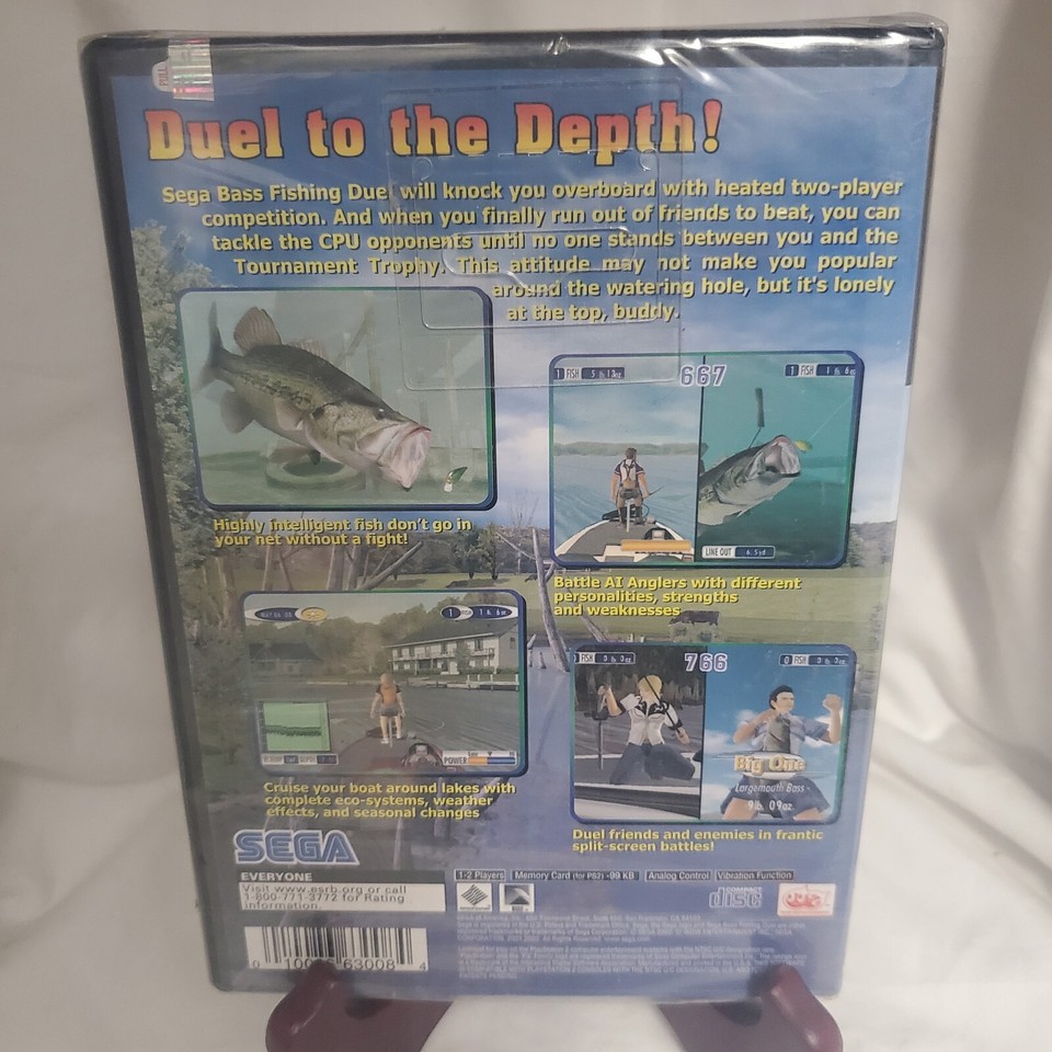 Sega Bass Fishing Duel PlayStation 2 PS2 2002 Factory New and Sealed ...