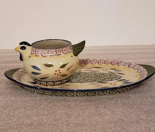 Temptations Old World Confetti Soup Casserole Sandwich Handled Platter ...