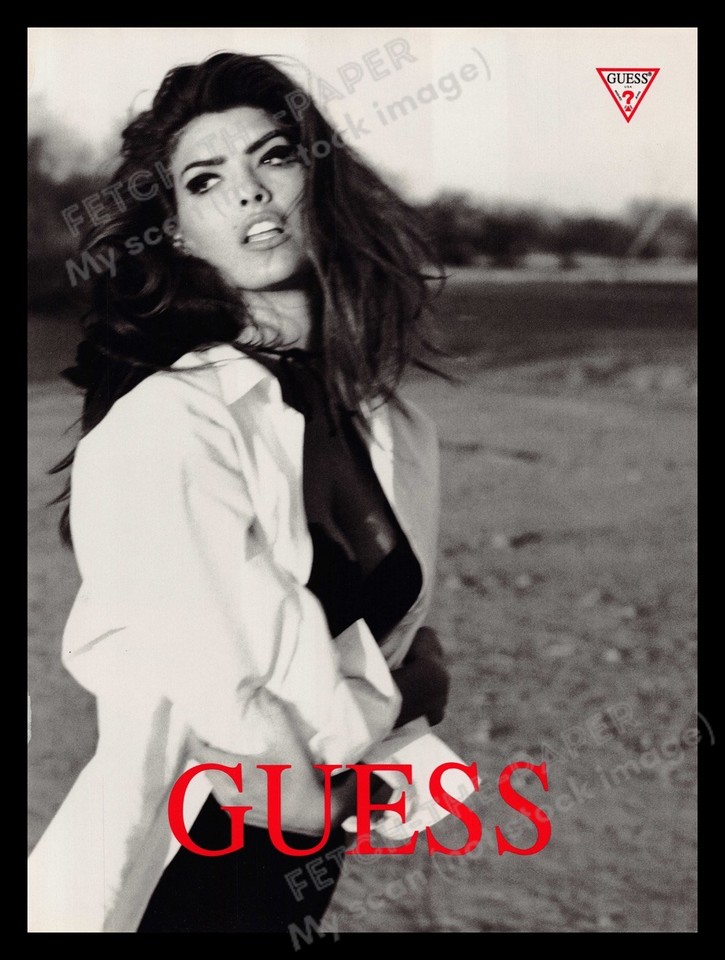 Guess Shana Zadrick and Cowboys 1990s Print Advertisement 1991 Front ...