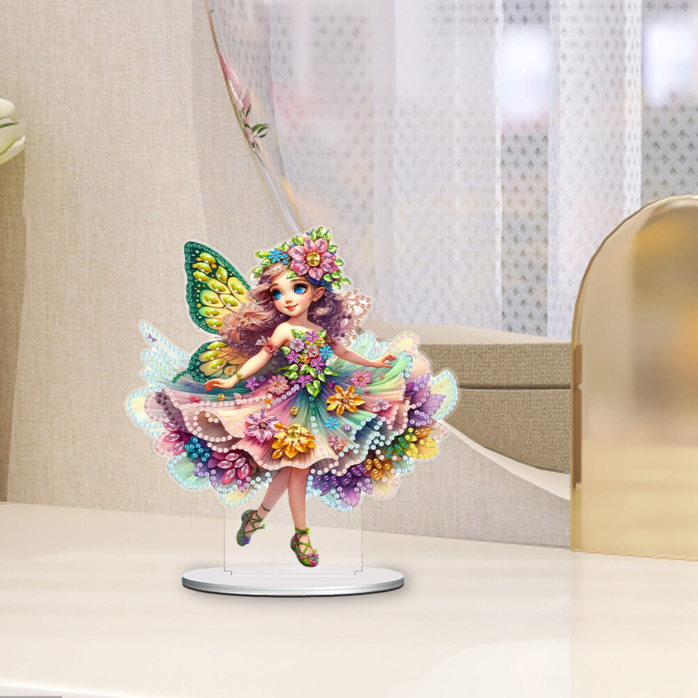 Acrylic Fairy Diamond Painting Desktop Ornaments Kit Bedroom Table ...