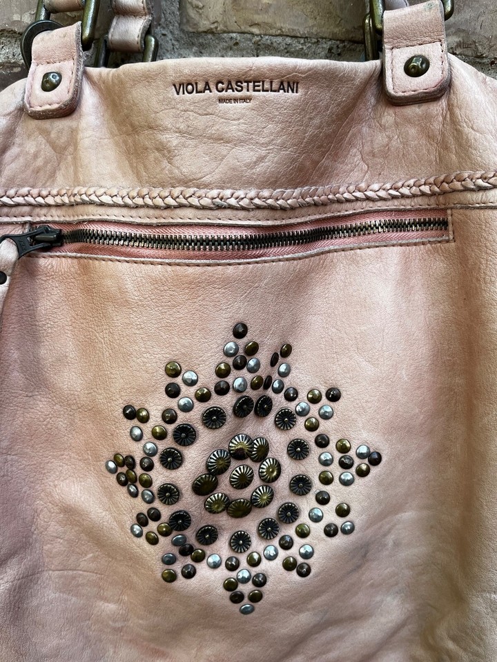 Viola Castellani genuine leather tote bag | eBay