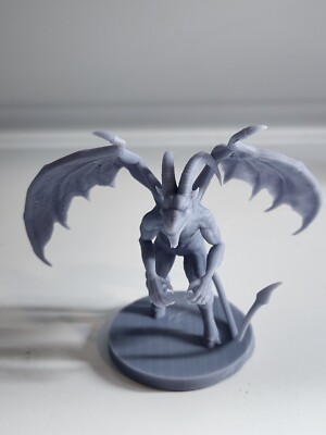 3D Printed Resin JERSEY DEVIL Mini Figurine Bust Statue Myth Folklore ...