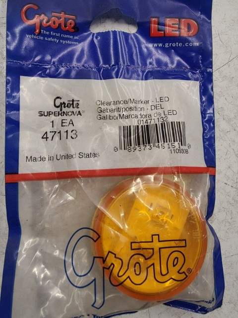 Grote 47113 Clearance/marker Lamp 2in LED Yellow for sale online | eBay