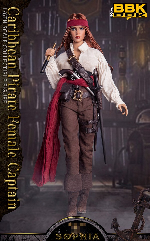 BBK Pirates of the Caribbean Female Captain Sophia 1/6 Action Figure ...