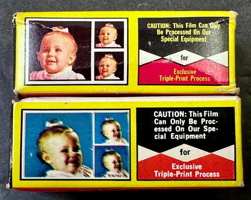 F020 Famous Brand Triple Print 127 Color Film 12 Exposures Expired 1970 ...