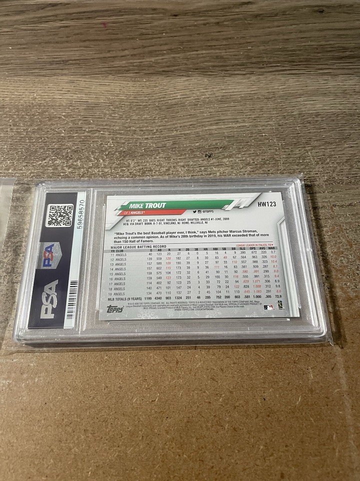 MIKE TROUT 2020 TOPPS HOLIDAY Christmas #HW123 2011 SP PSA 10 | eBay