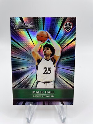 2021-22 Wild Card Alumination Silver Malik Hall #ABC-57 Rookie RC ...