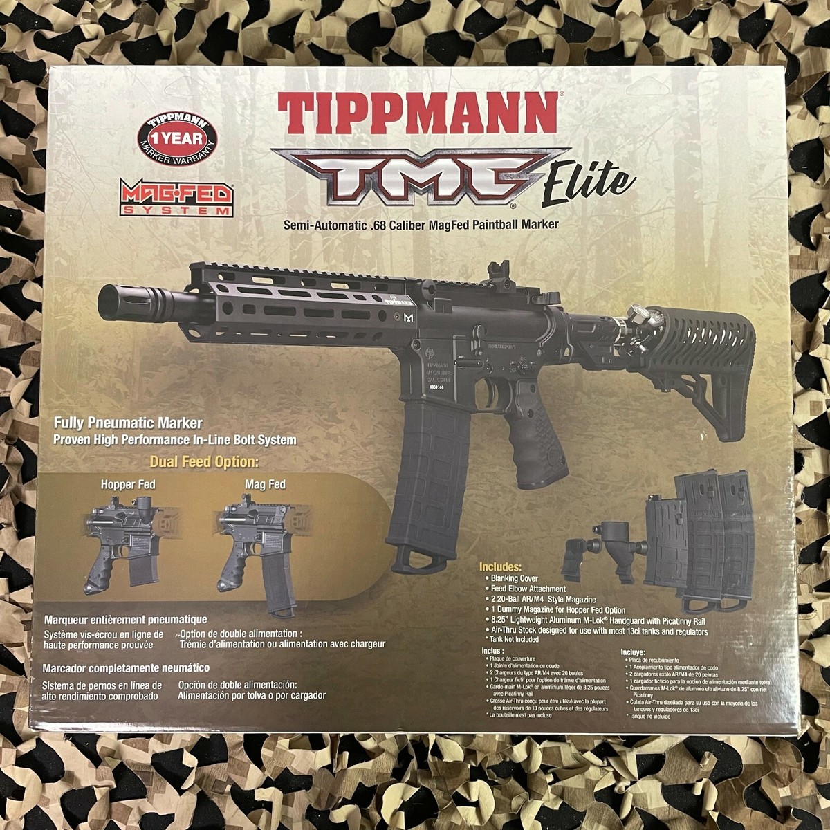 Tippmann Tmc Mag Fed Sniper Paintball Marker Black New Tippman Mag Fed