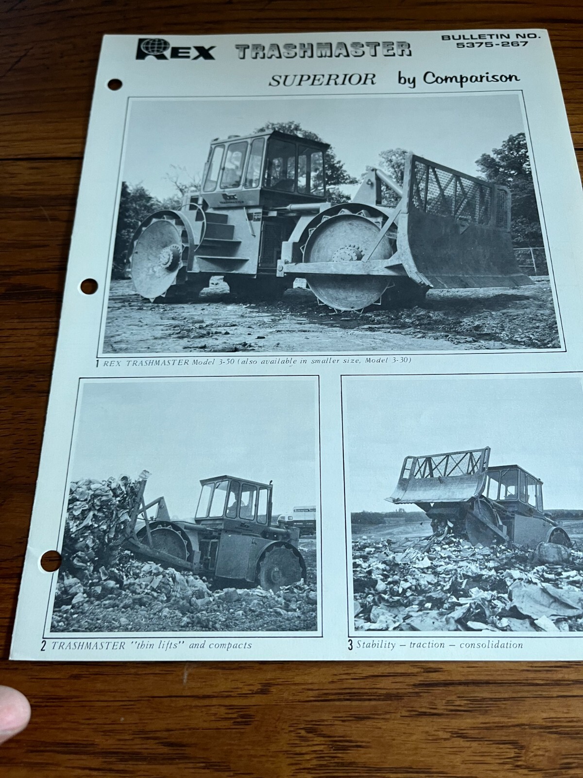 Rex Trashmaster Wheel Compactor Brochure AMIL22 | eBay