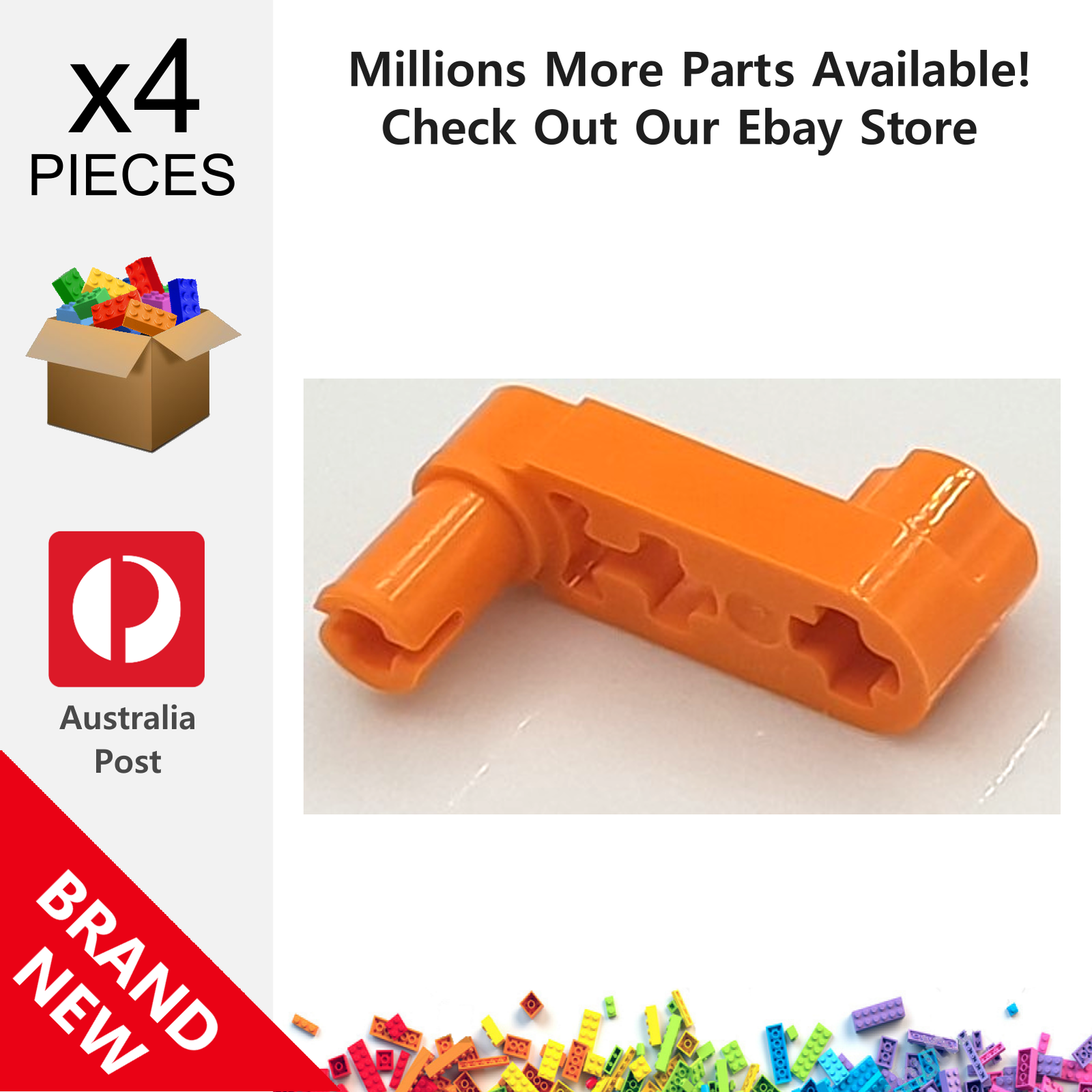 4x Genuine LEGO™ - Technic Liftarm Beam Modified Crank - 61408 New ...