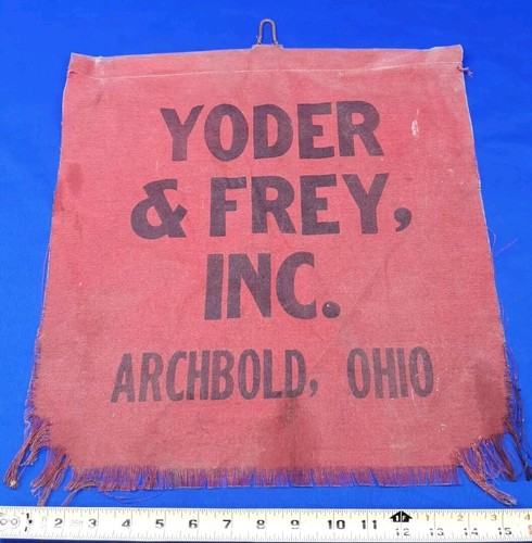 Vintage Yoder & Frey Archbold Ohio Shell Gas Firestone Towing Load Red Flag | eBay