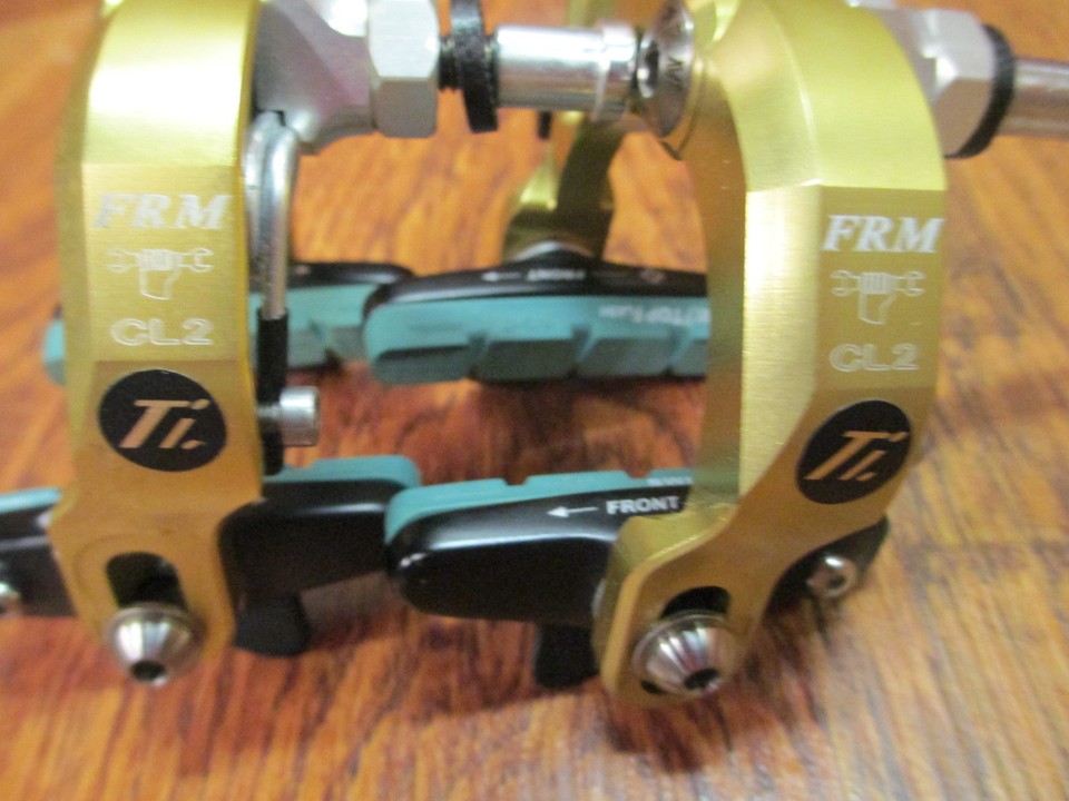 FRM CL2 TITANIUM TI ULTRA LIGHT DUAL PIVOT BRAKE CALIPERS SWISS STOP ...