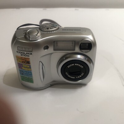 Nikon COOLPIX 2100 2.0MP Digital Camera Silver, (Parts Or Repair ...