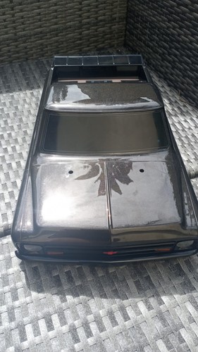 For Traxxas Drag Slash Black C10 Chevrolet Painted Body Wing Grill ...