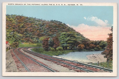 North Branch Potomac River B. & O. Railroad Keyser WV West Virginia ...