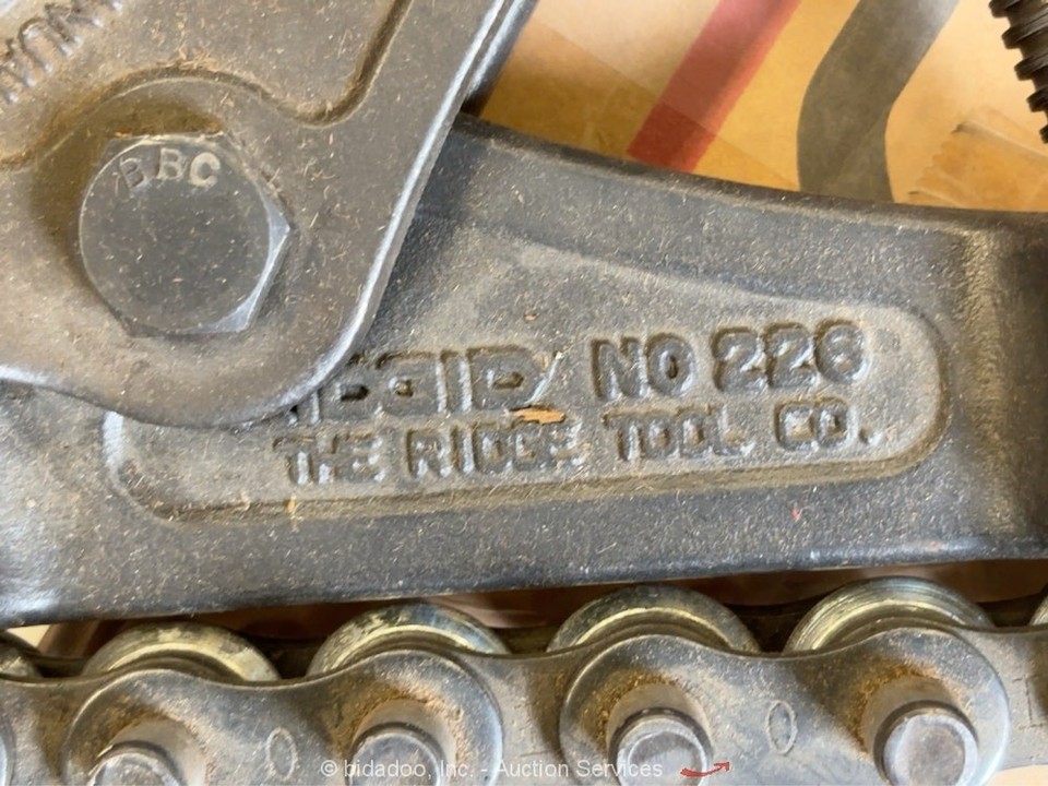 2015 Ridgid 226 In-Place Ratcheting Chain Soil Pipe Cutter bidadoo | eBay