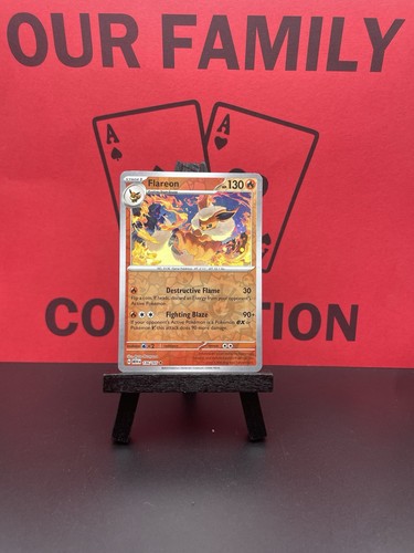 Flareon 136/165 Reverse Holo Scarlet & Violet 151 Pokemon Card TCG 2023 ...