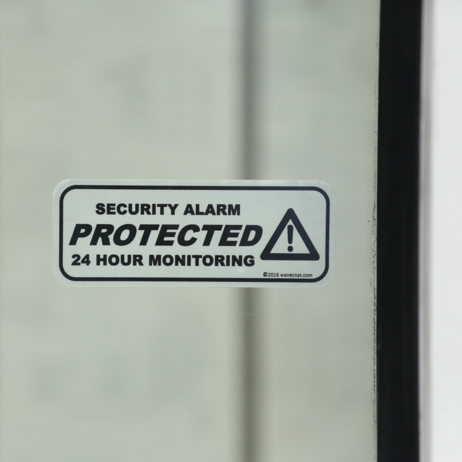 2 X Protected Window Stickers Security Alarm 24h Monitoring Warning ...