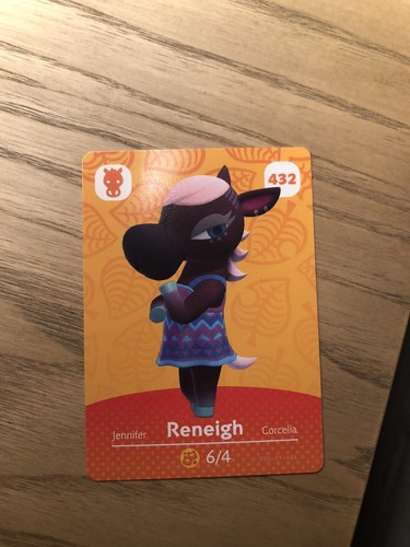 Reneigh Unscanned Authentic Animal Crossing Amiibo Card Series 5 ACNH ...