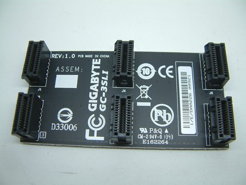 Gigabyte Gaming 3 Way SLI Bridge Connector Graphics Adapter Quad Slot ...